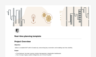 Real-Time Planning for Agile and Fast Decision Making